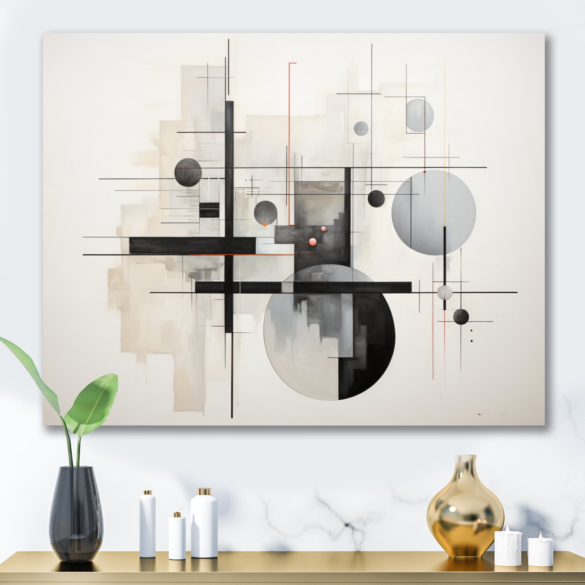 Click here for Designart Abstract Suprematism Wall Art Decor  Abs... prices
