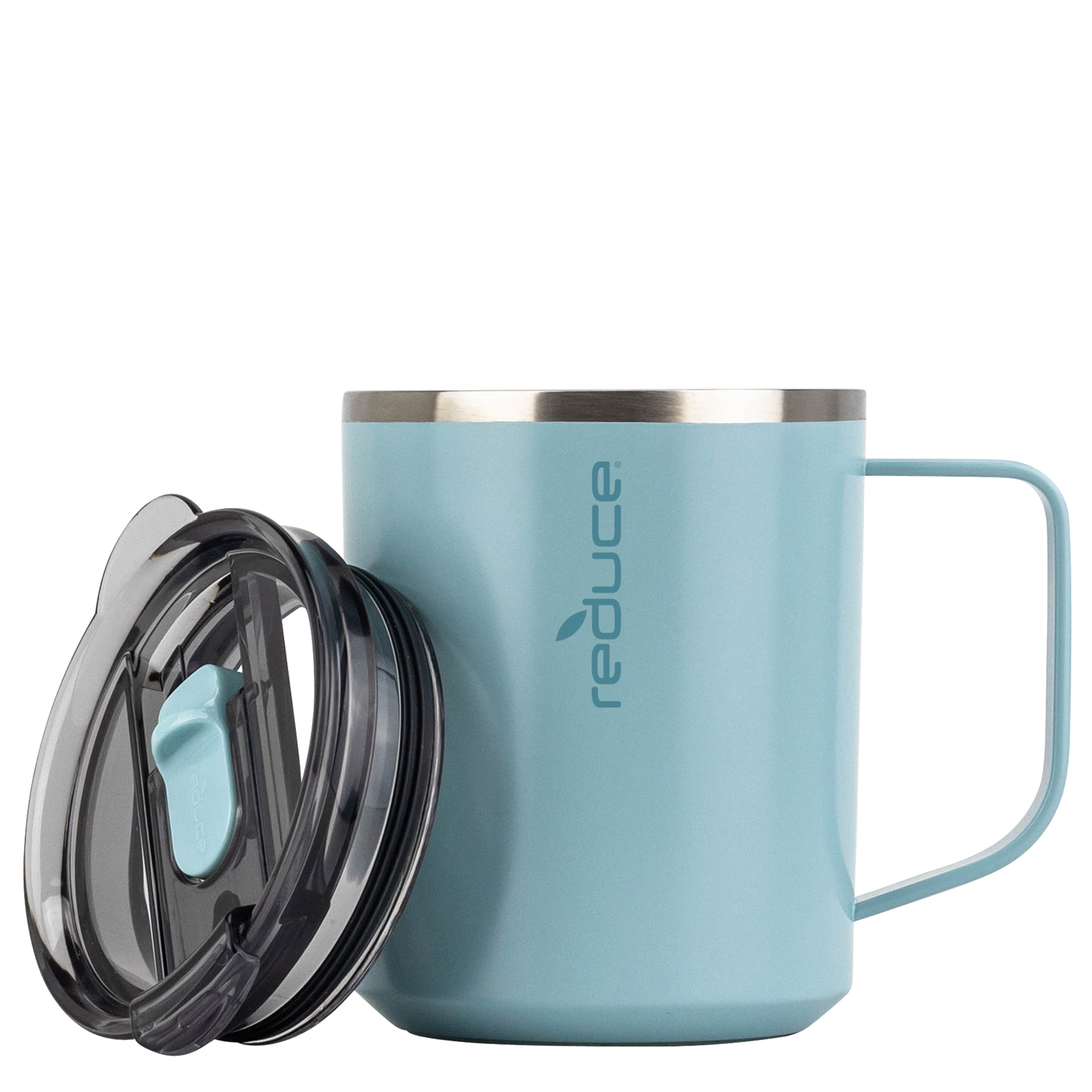 Reduce Reusable 14 oz Hot1 Coffee Mug with Lid and Handle - Eucalyptus ...