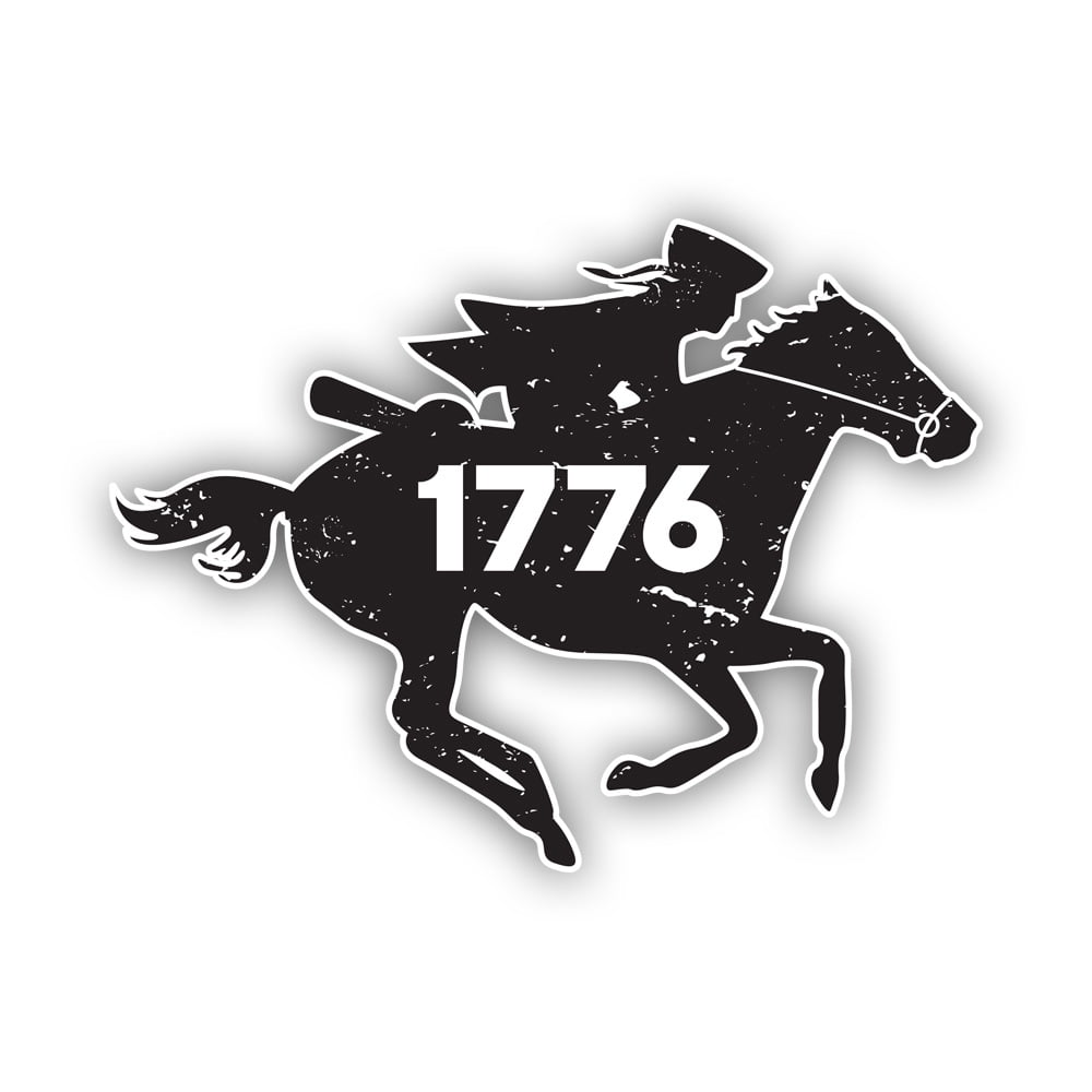 Revolutionary War 1776 America Patriot Sticker Decal - Self Adhesive ...