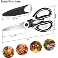Heavy Duty Kitchen Shears, Multi-Function Stainless Steel Utility ...