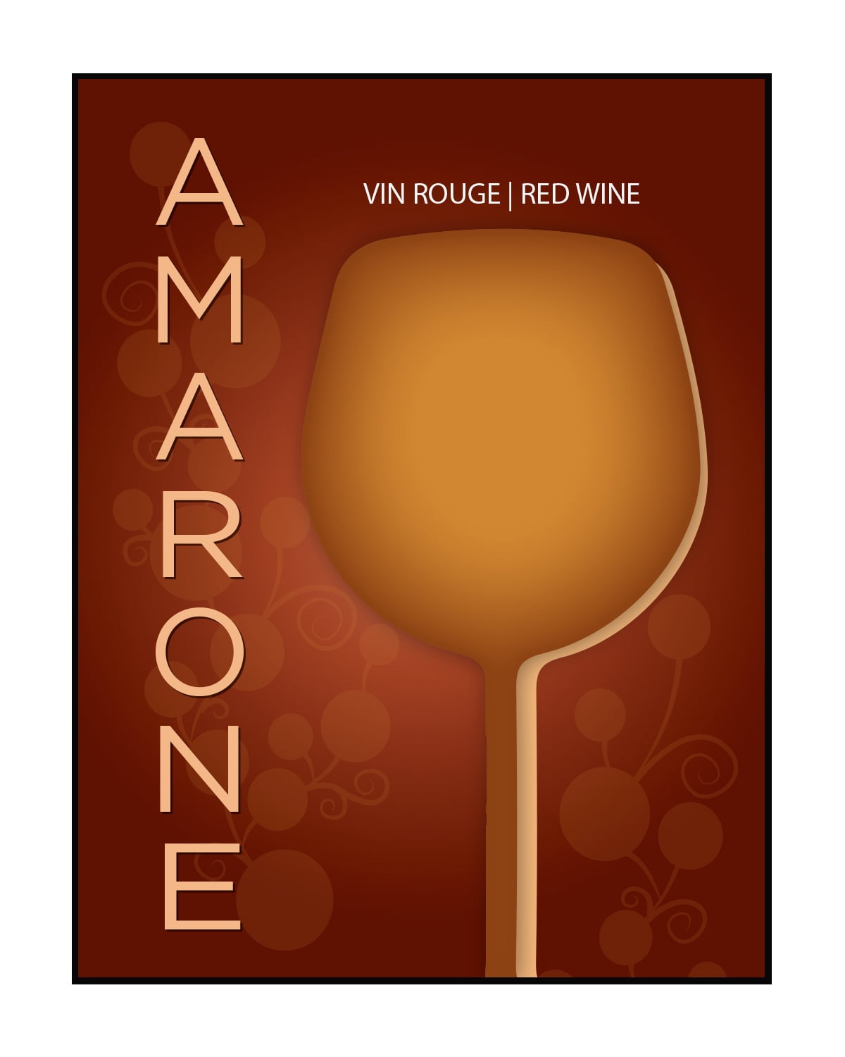 Amarone Self Adhesive Wine Labels 30 count - Walmart.com
