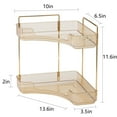 Logianis 2-Tier Bathroom Corner Shelf Organizer, Countertop Bath ...