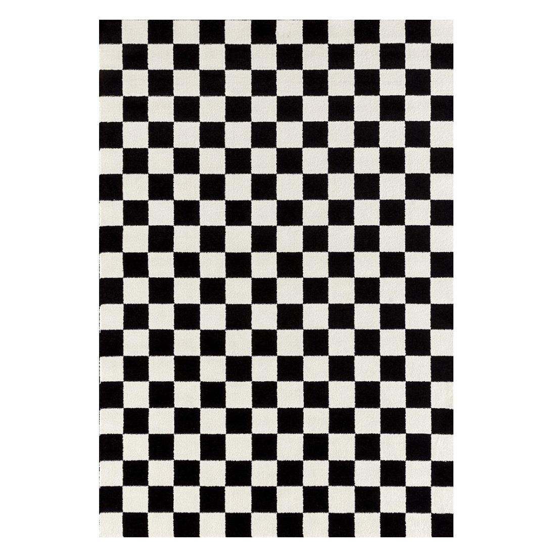 Luxe Weavers Checkered Black and White 5x7 Geometric Abstract Area Rug ...