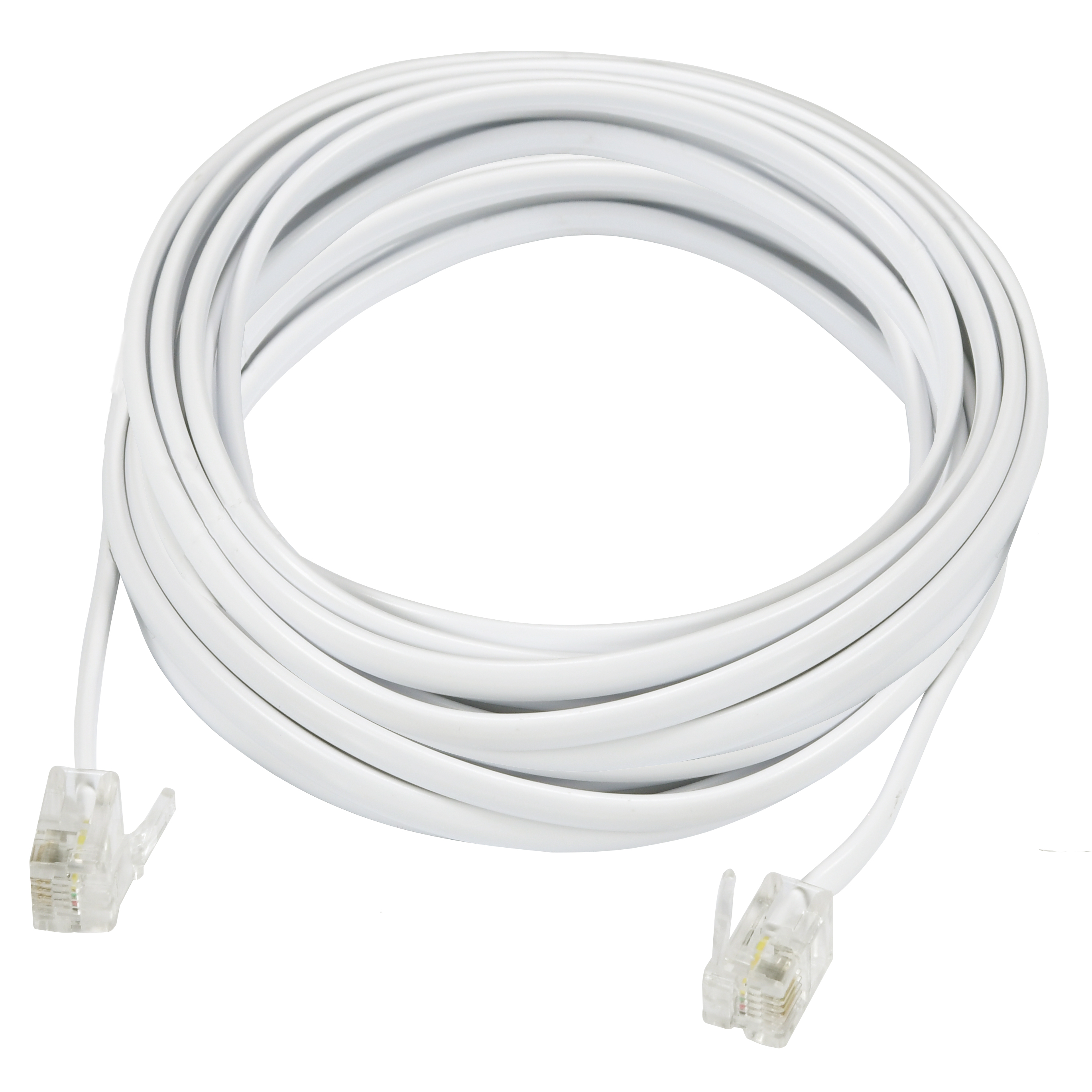 Onn 12 ft Landline Telephone Line Cord, White, ONB16TE011 - Walmart.com