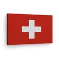 Smile Art Design Switzerland Flag Canvas Wall Art Print Country Flags ...