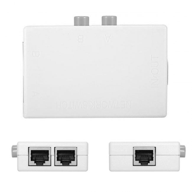 Chenyang CY UTP STP 2 in 1 out 2 Ports RJ45 LAN CAT Network Switch ...
