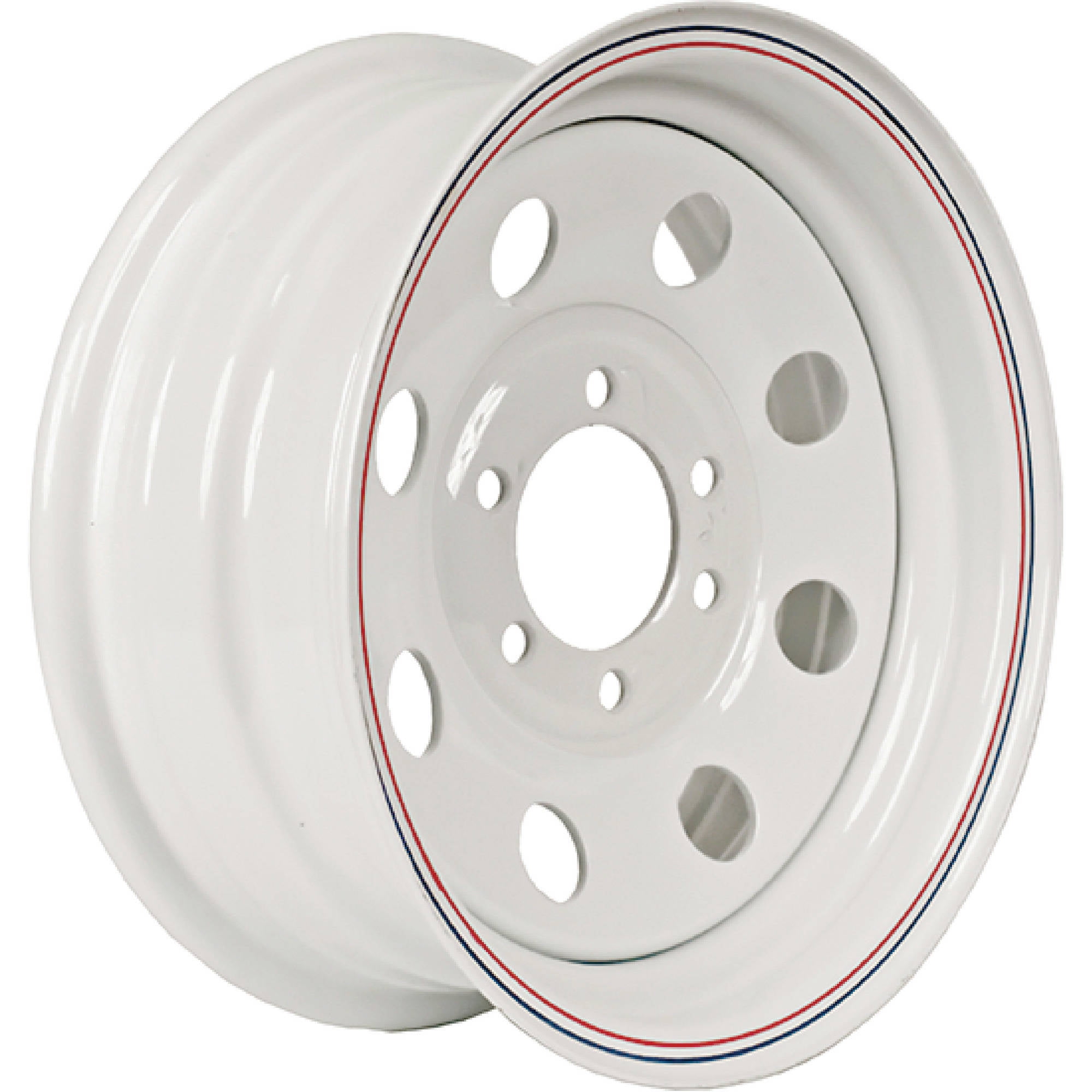 Loadstar Modular Steel Wheel (Rim), White with Stripes - Walmart.com