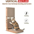 AUSCAT Cardboard Cat Scratcher, Vertical Cat Scratchers for Indoor Cats ...
