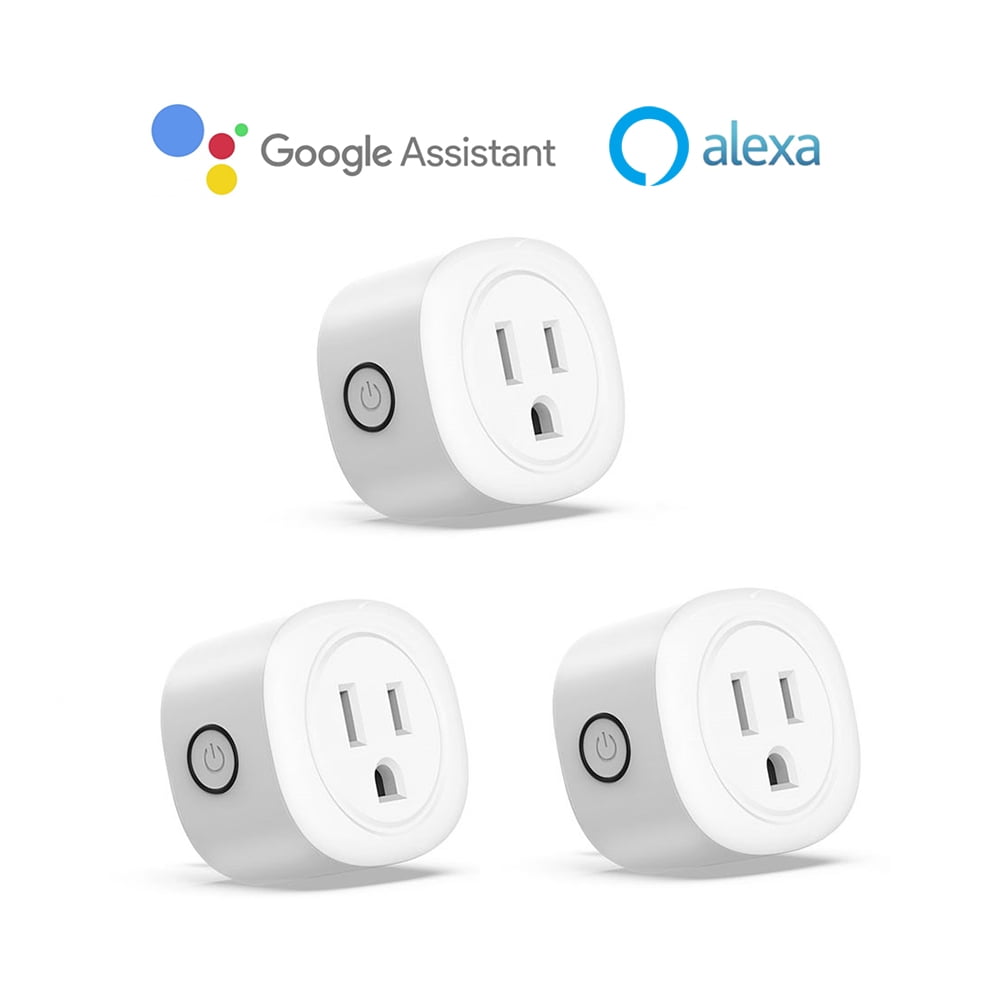 Topesel Smart Plug Mini Wifi Outlet Work with Google Home, Remote ...