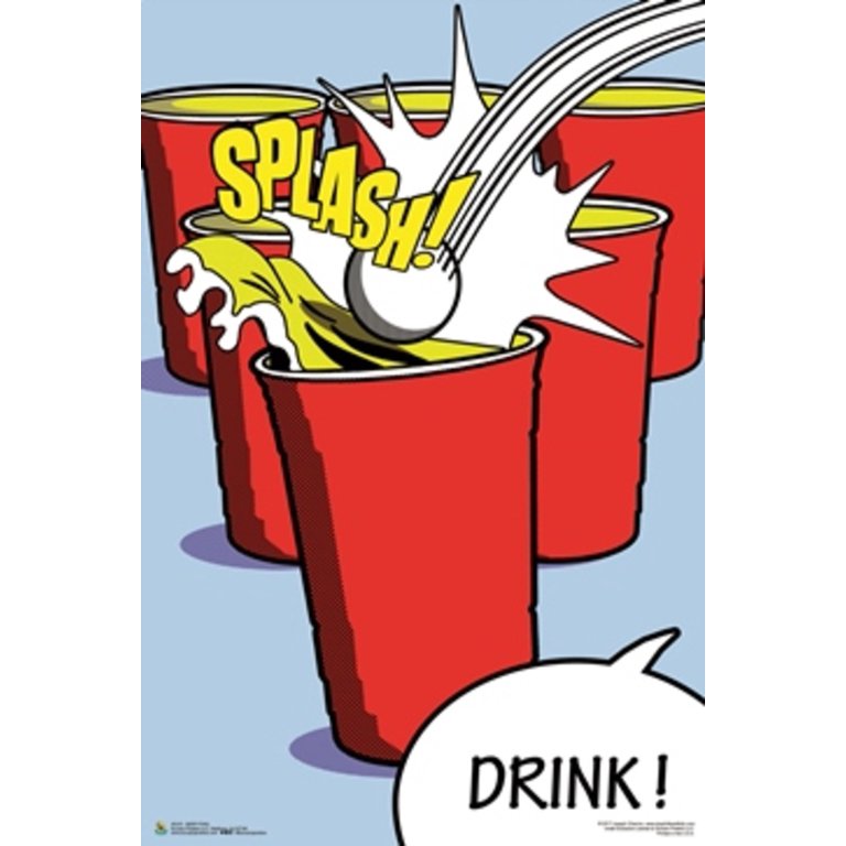 College Drinking Beer Pong
