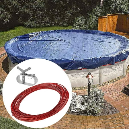Pool Cover Cable and Winch Kit Winter Cover Cable Ratchet for Above ...