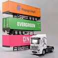 1:50 Scale Alloy Diecast Container Transport Truck Model, Simulated ...