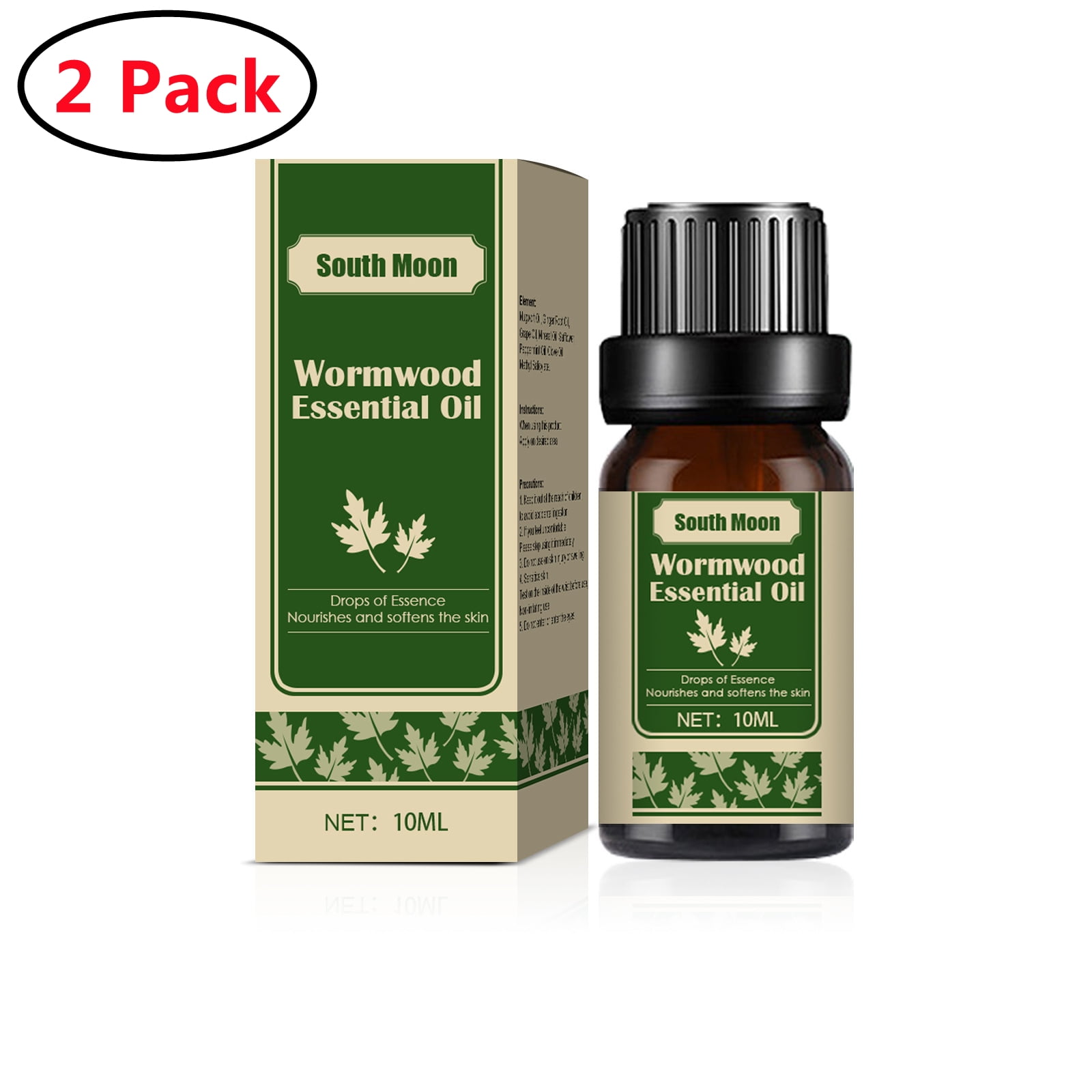 2 PackWormwood Essential Oil (Artemisia Absinthium) 100% Pure Undiluted ...
