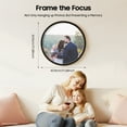 17.3 Inch Round Picture Frame, Black Circle Photo Frame for Wall Mount ...