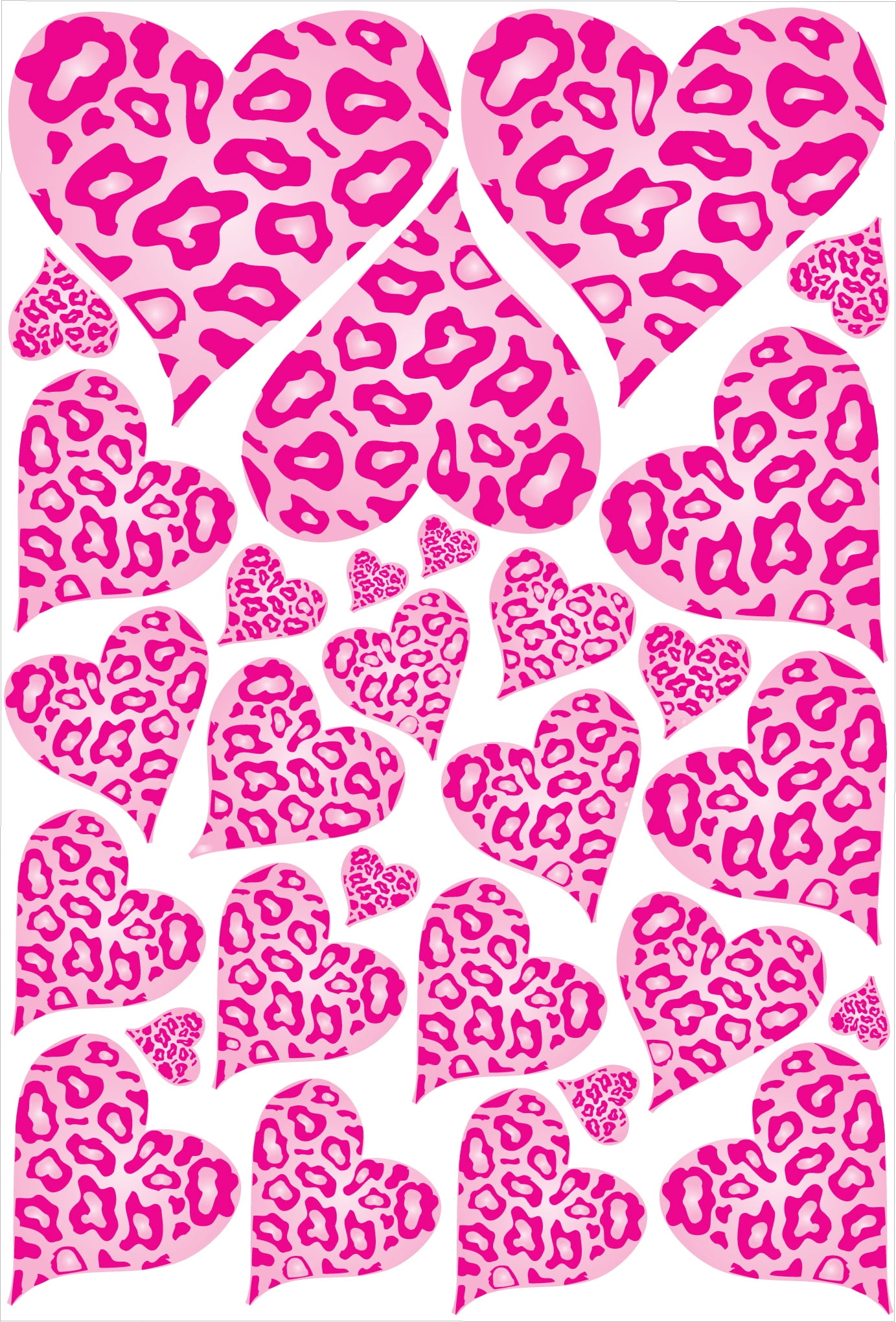 Pink Leopard Print Heart