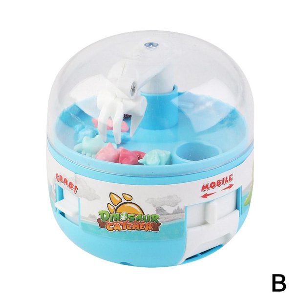 Pink Mini Dinosaur Grabber Game Claw Capsule Egg Twisting Machine Kids ...