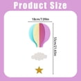 Classroom Ceiling Hot Air Balloon Decor – 3D Paper Garland with Clouds ...