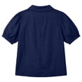 BODOAO Women's Peter Pan Collar Shirts Short Sleeve Blouse Pack Button ...