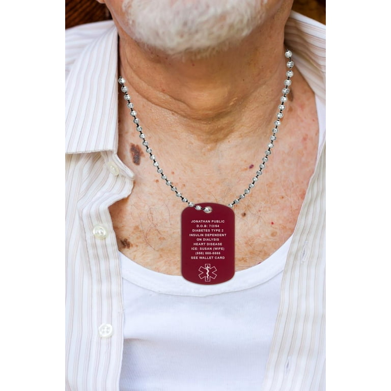 Dog Tags For Men Engraved