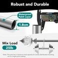 Adjustable Telescoping Curtain Rod 66-120 Inch, Heavy‑Duty Metal Rod ...