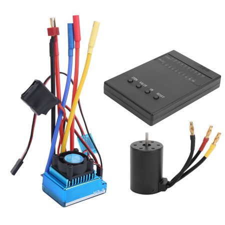 Ccdes ESC Program Card,RC Motor ESC,80A Brushless ESC + 3650 2300KV ...