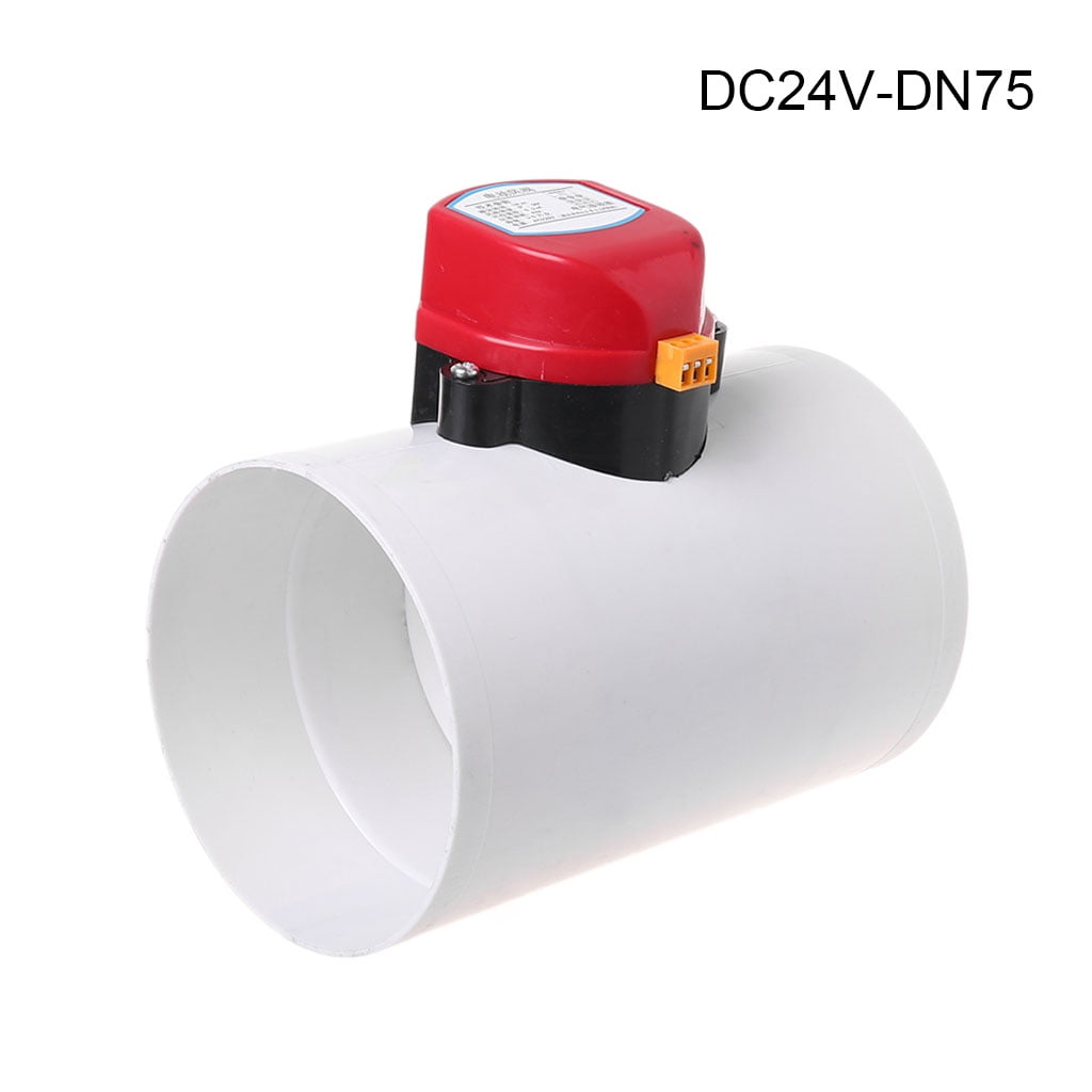 JUNTEX Plastic Air Damper Valve HVAC Electric Air Duct Motorized Damper ...