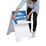 "InstaHibit 19""x32"" Portable A-Frame Signboard, Double-Sided PVC ...