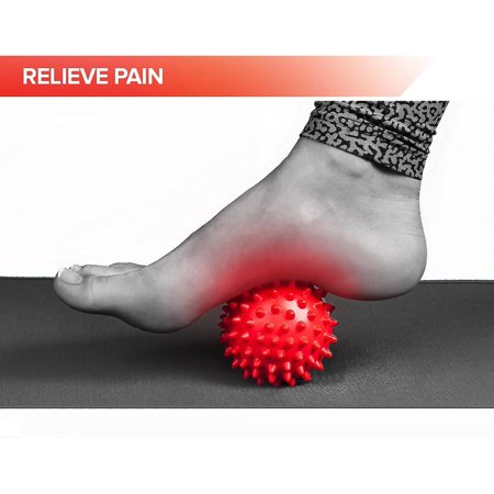 Spiky Massage Balls For Foot, Back, Muscles - 3pcs Soft To Firm Spiked ...