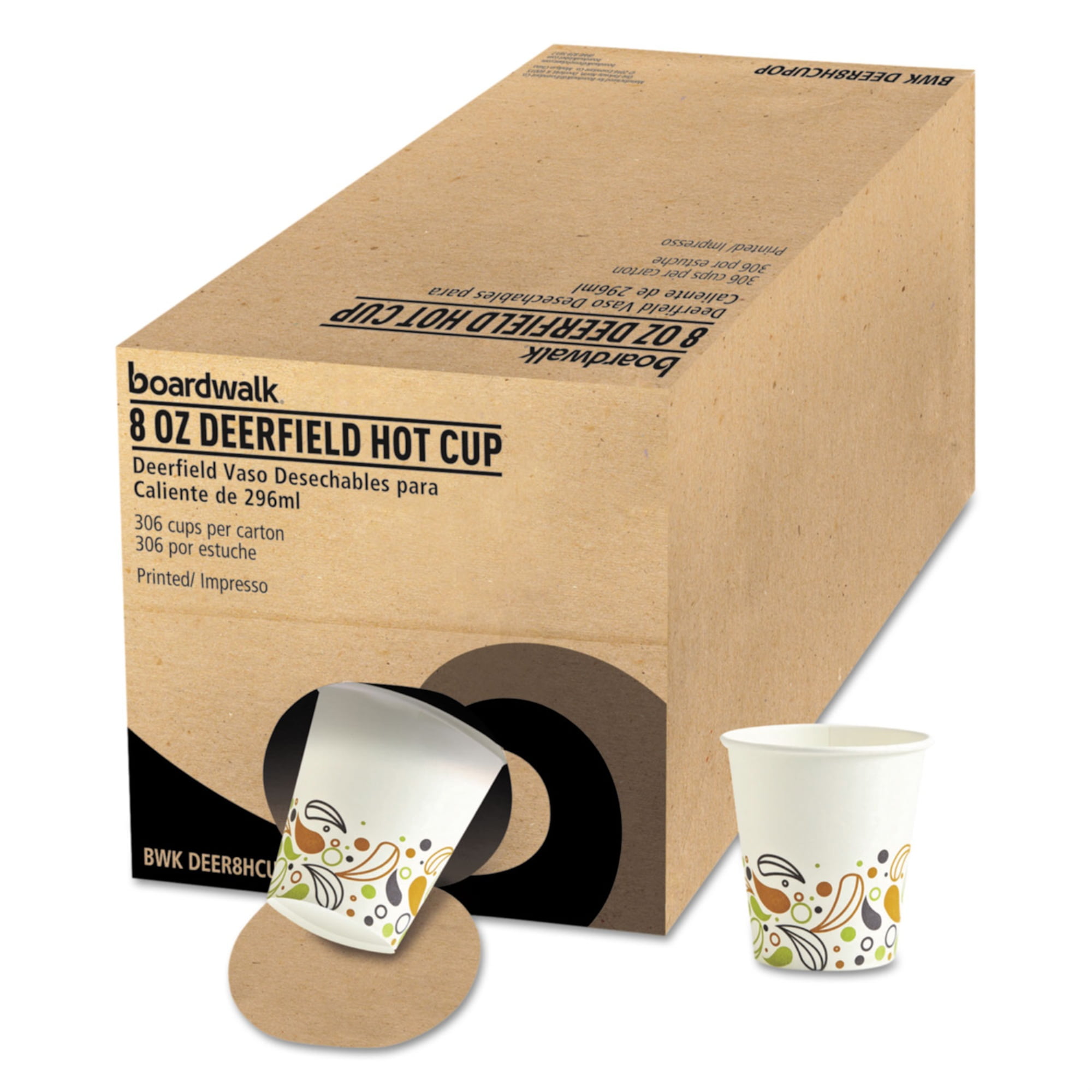 Essendant Inc Boardwalk Convenience Pack Paper Hot Cups ,Cup,Hot,8Oz ...
