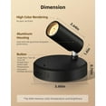 Spotlights Indoor with Remote, 5500mAh Rechargeable Picture Lights ...