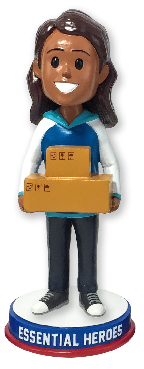 Delivery Driver Mail Carrier Postal Caregiver Heroes Bobblehead Female ...