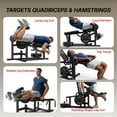 MERACH Leg Extension Machine, Adjustable Backrest, Leg Curl Machine ...