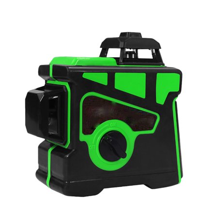 12-line Wall-mounting Spirit Level Precision Green Light Gradienter ...