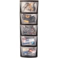 Edsal Muscle Rack PDT5 5-Drawer Tower, Black Frame with Clear-Drawers ...