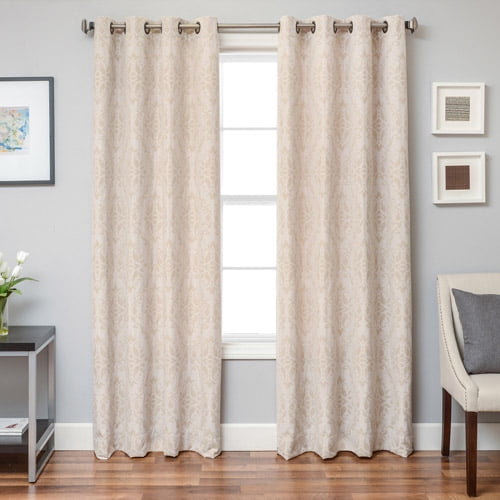 Alta Damask Grommet Top Window Panel - Walmart.com