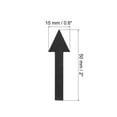 Uxcell 2x1" Arrow Sticker Directional Sign Adhesive Removable Floor ...