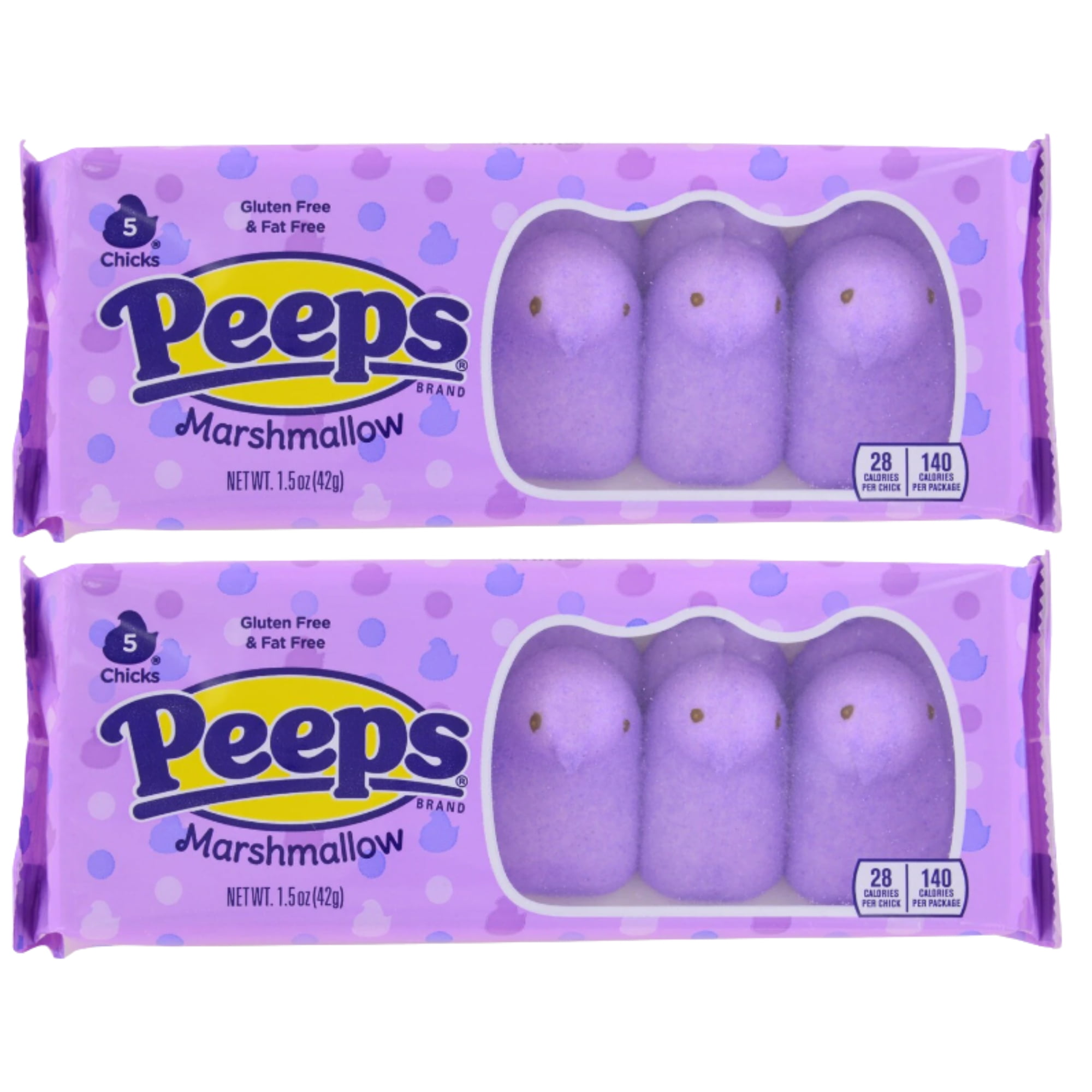 Peeps Purple Marshmallow Chicks, Soft & Chewy Classic Easter Candy for ...