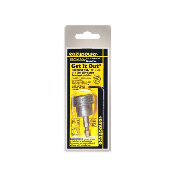 Eazypower Get It Out One Way Screw, 665in, 2in, #16, 1pk - Walmart.com