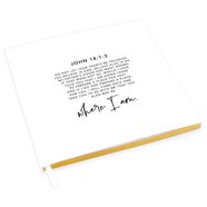 Koyal Wholesale Memorial Biblical Guestbook with Gold Accents, Bible ...
