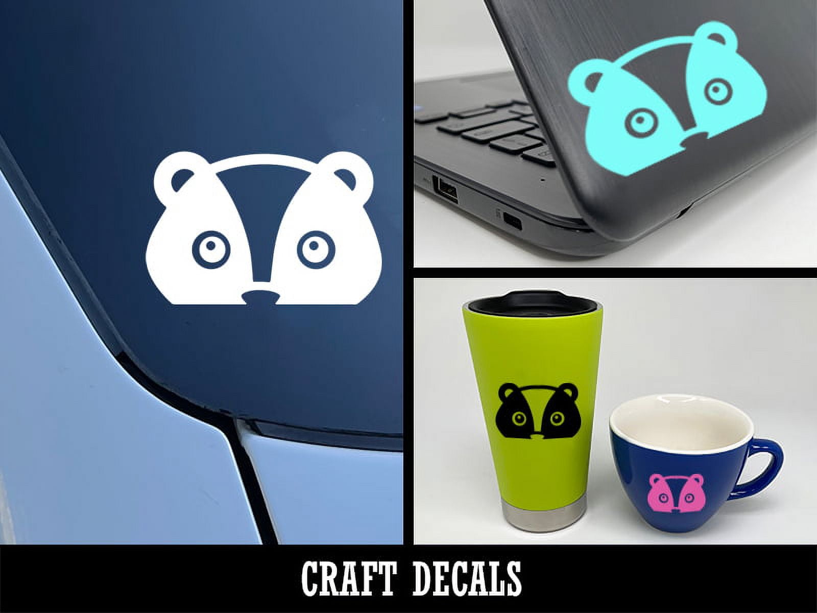 Peeking Skunk Craft Vinyl Indoor Outdoor Decal Sticker - Green - 5 Inch ...