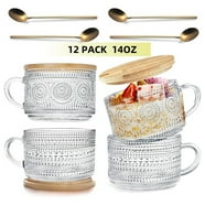 Simax Glassware Clear Glass Coffee Mug Set | Cold, Heat, and Shock ...