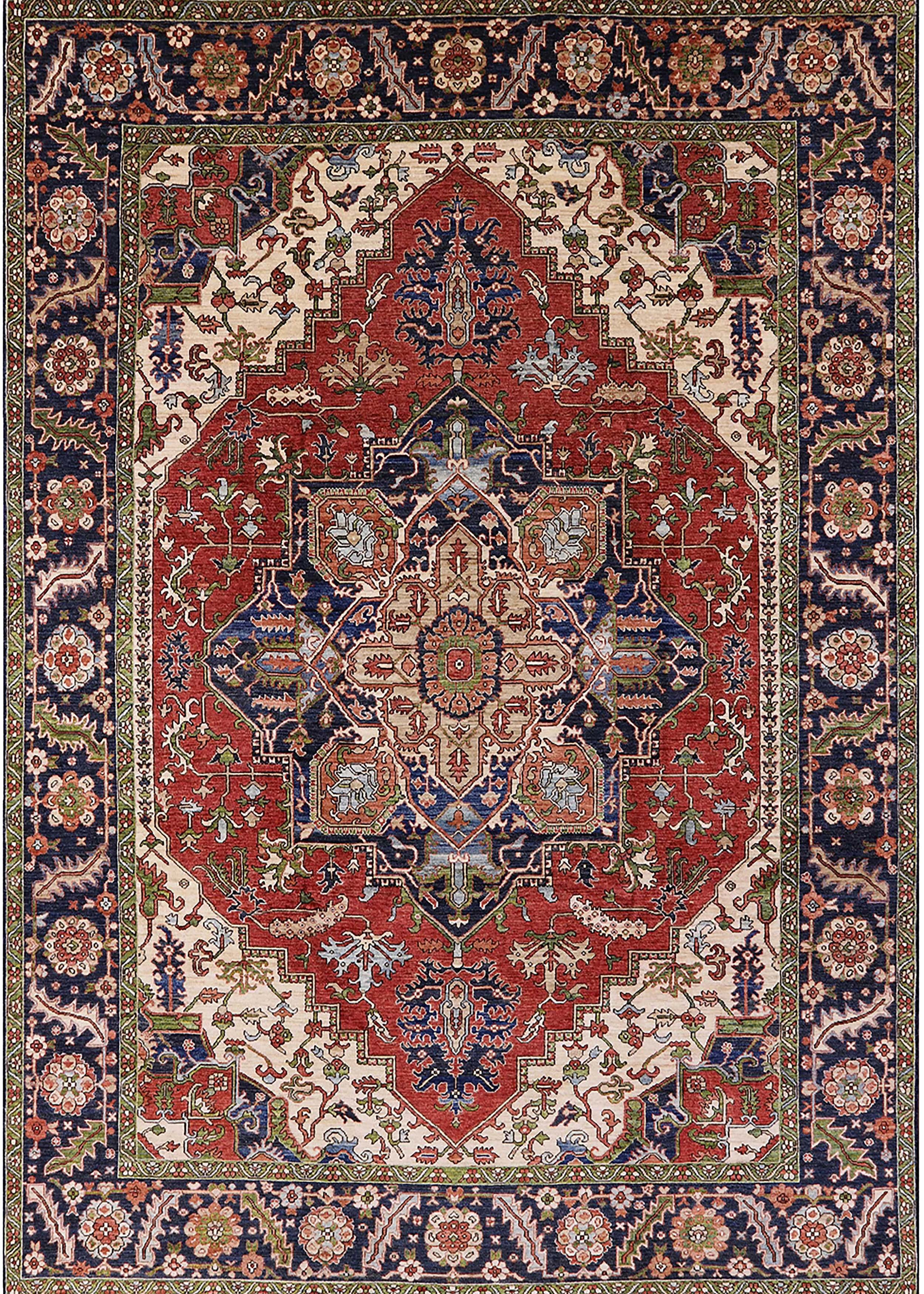 Ahgly Company Indoor Rectangle Mid-Century Modern Camel Brown Persian ...