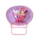 Disney Minnie Mouse 19" Toddler Mini Saucer Chair, Pink Polyester ...