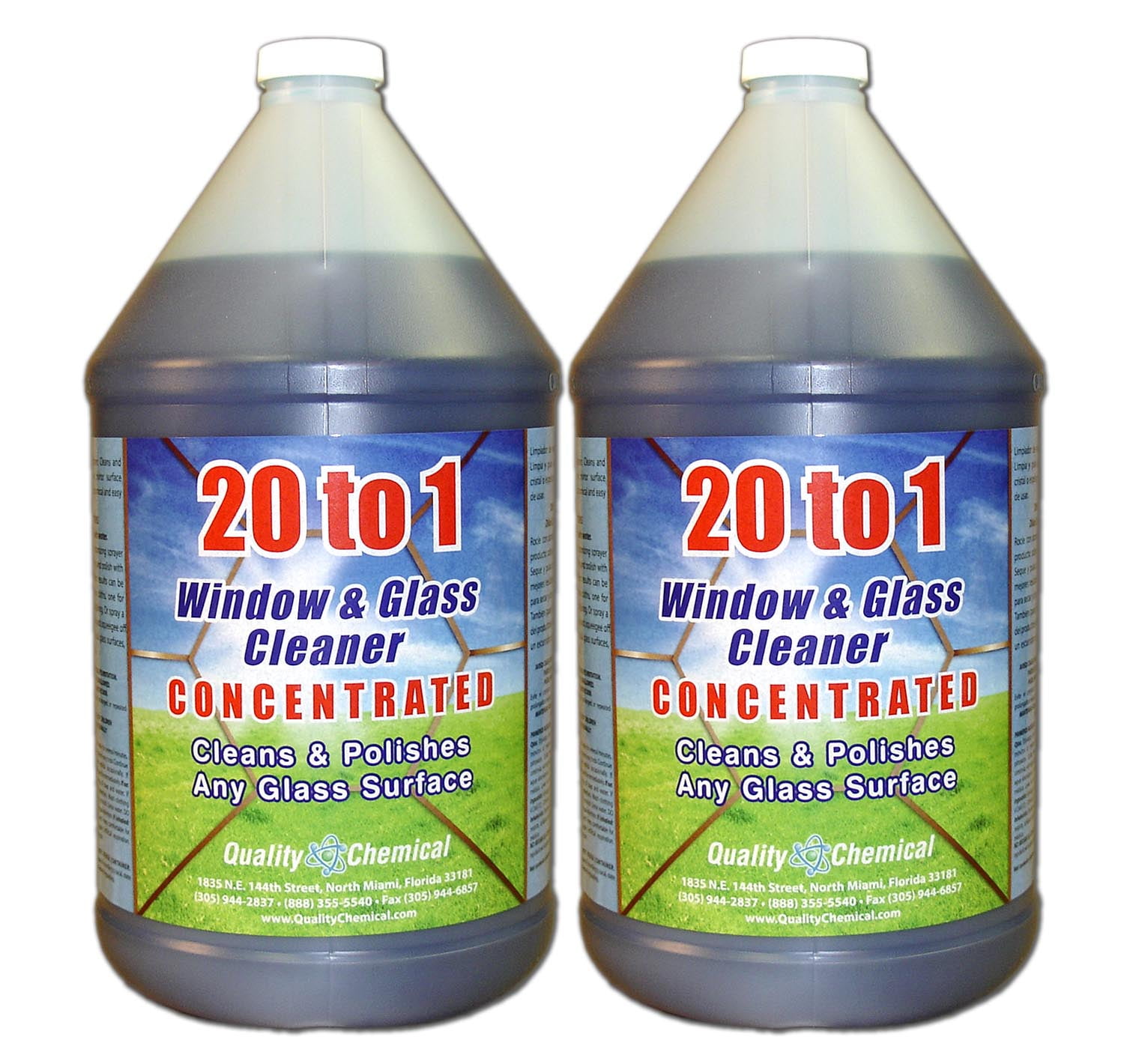 Quality Chemical / 20-1 Window & Glass Cleaner / Multi-Surface / 2 ...
