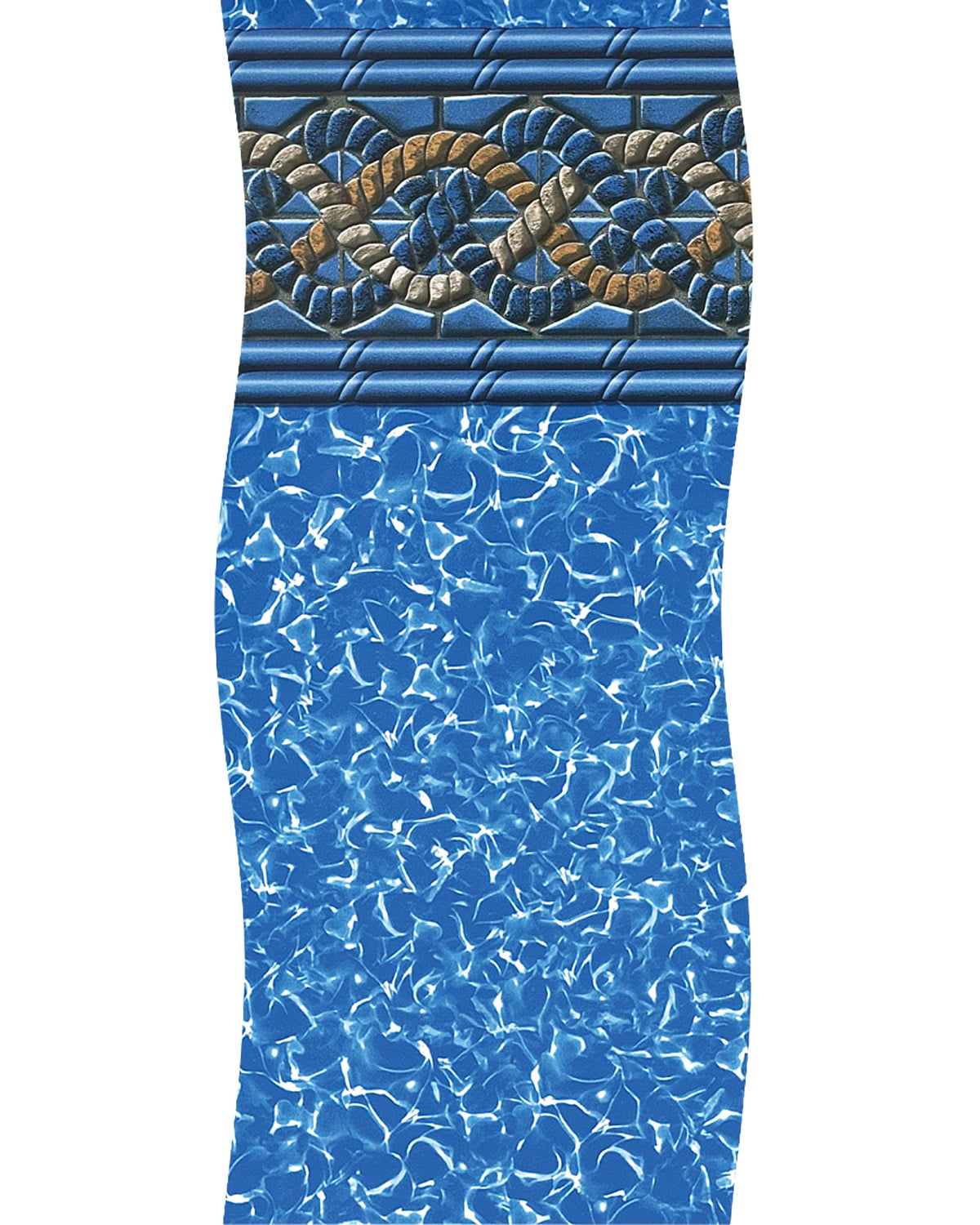 Blue And White Oval Uni Bead Above Ground Swimming Pool Liner 15 X 30