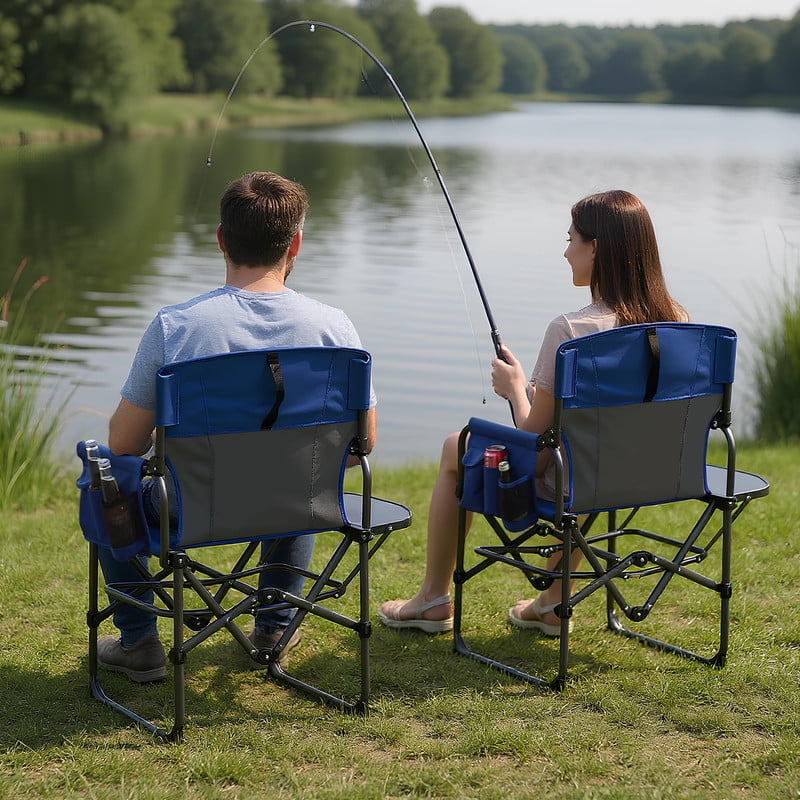 Click here for Tropow 2 Pcs Oversized Directors Camping Chair  Po... prices