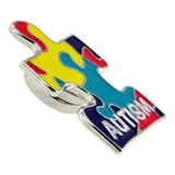 PinMart's Autism Awareness Puzzle Piece Enamel Lapel Pin with a ...