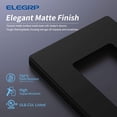 Matte Black 1-Gang Screwless Decorative Wall Plates, Standard Size ...