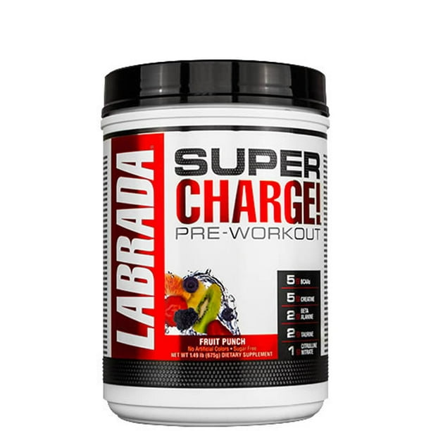 Oxido nitrico Pre entrenamiento Labrada Super Charge 25 Servicios | Walmart en línea