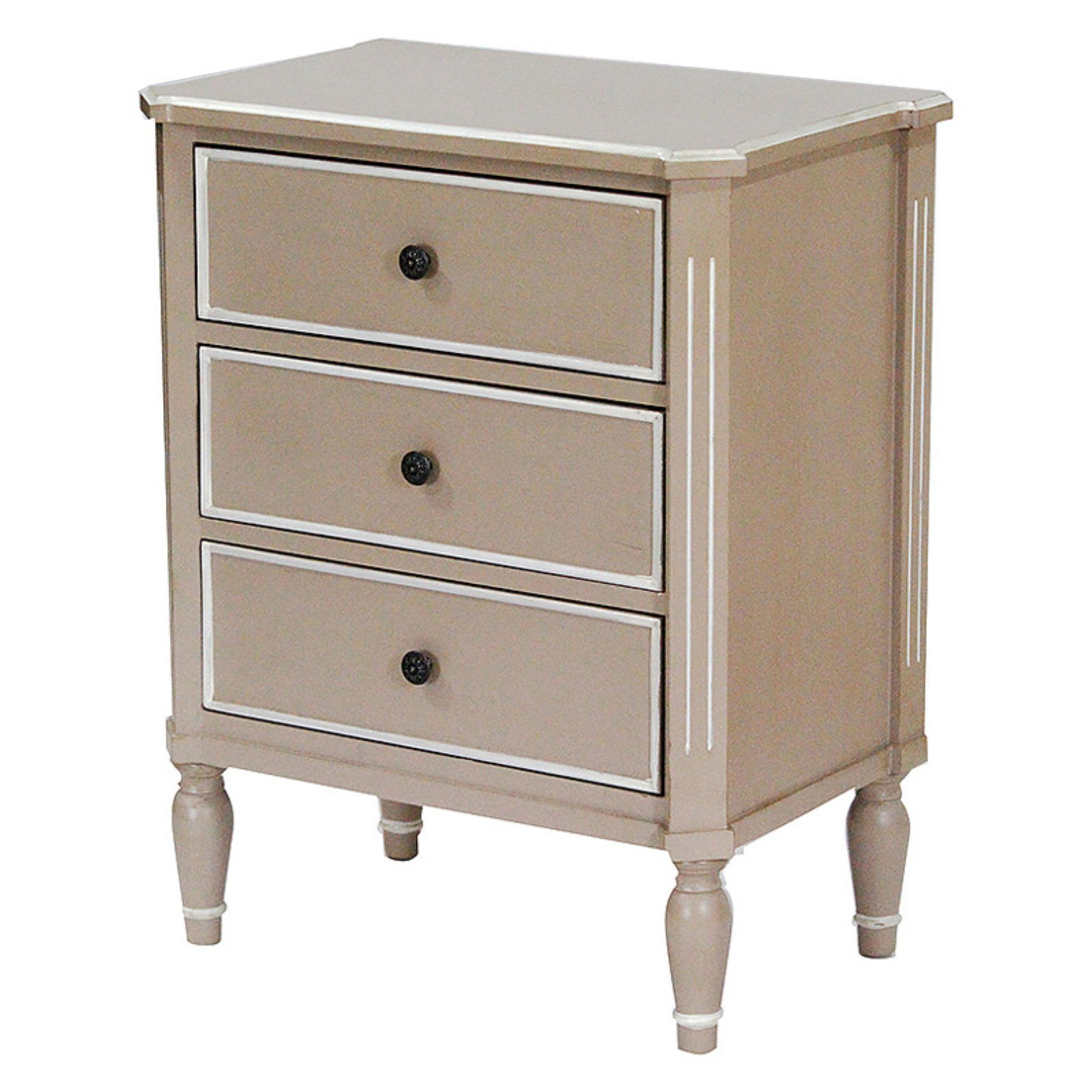 Heather Ann Creations Tracy 3 Drawer Accent Cabinet - Walmart.com